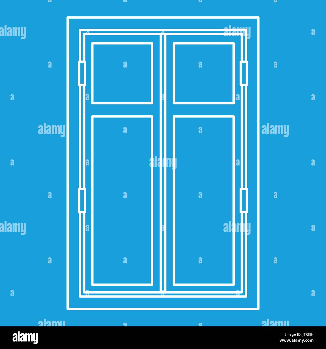 Wooden window icon outline Stock Vector Image & Art - Alamy