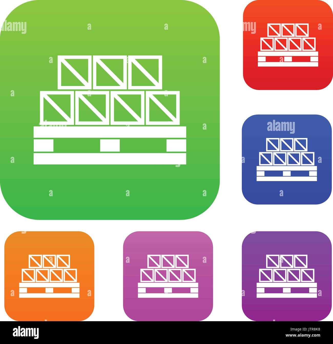 Big collection packaging boxes vector Stock Vector Images - Alamy