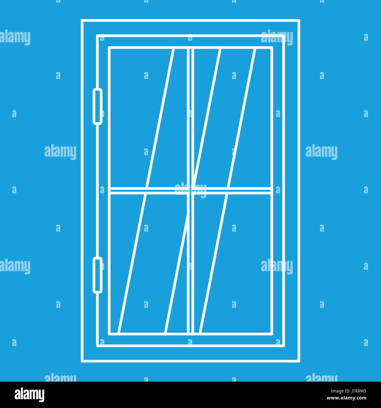 Closed window icon outline Stock Vector Image & Art - Alamy
