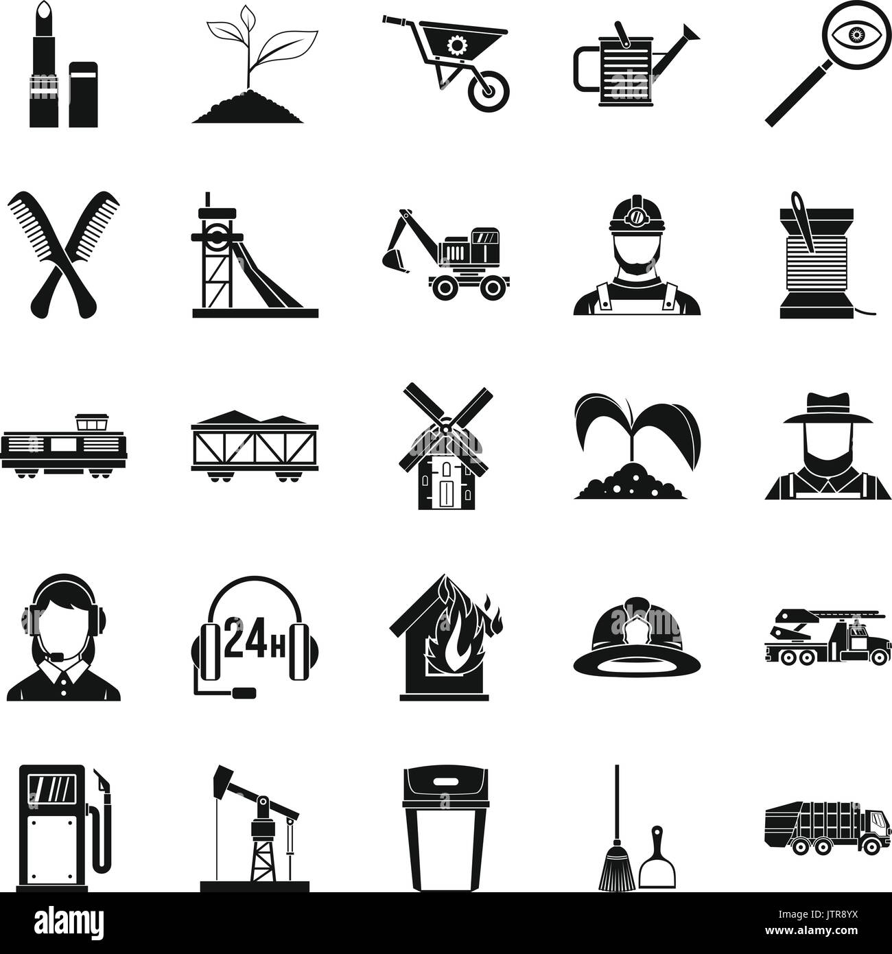 Run icons set, simple style Stock Vector Image & Art - Alamy