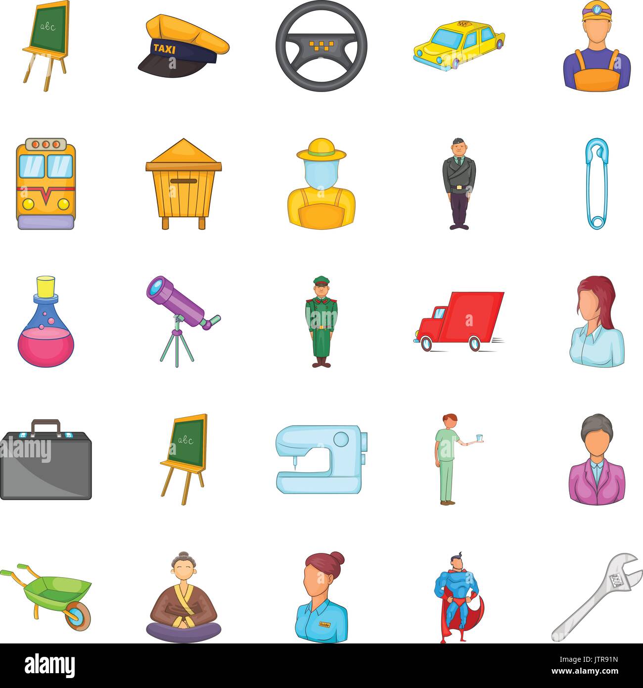 Maintain icons set, cartoon style Stock Vector Image & Art - Alamy