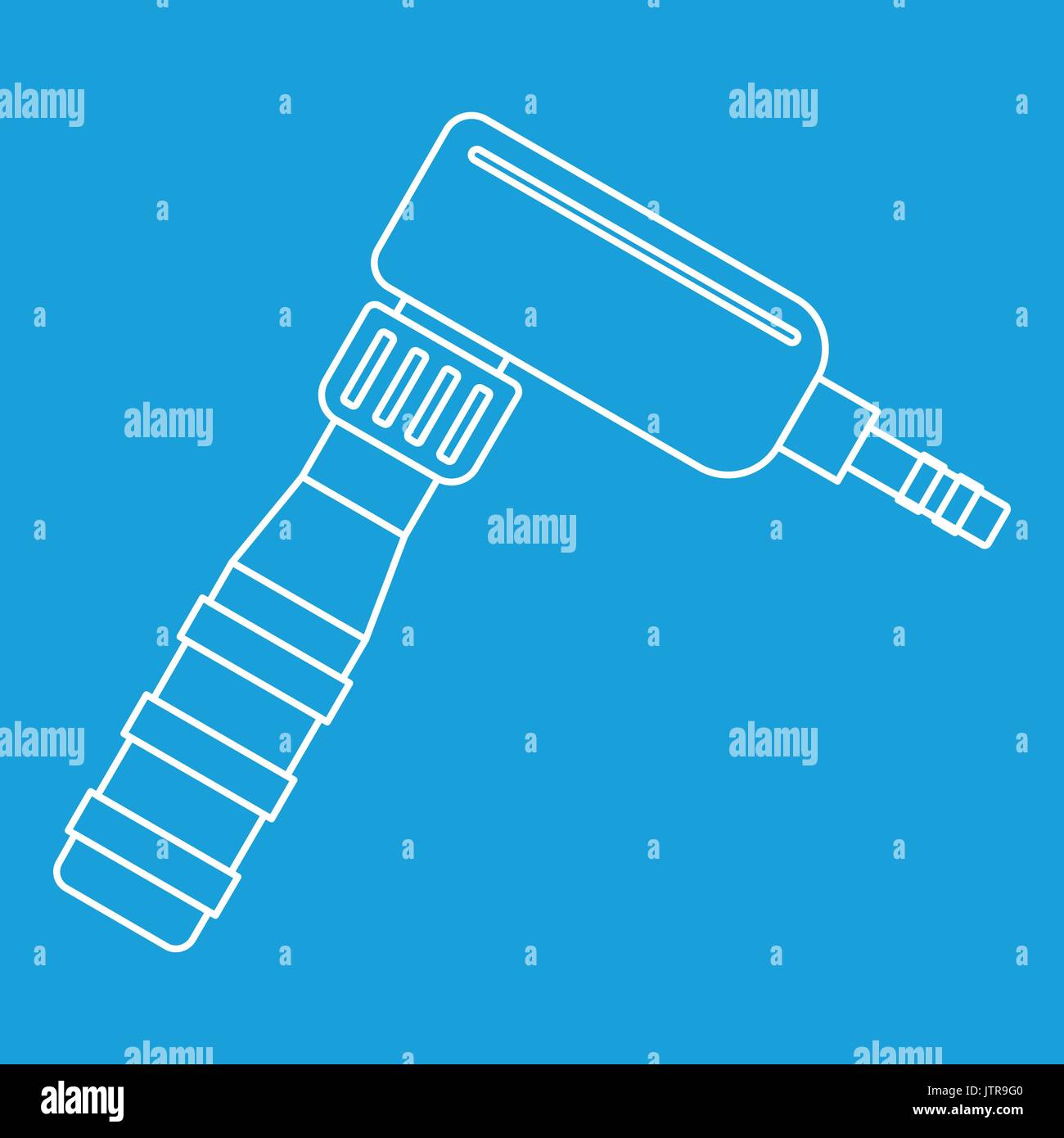 Hand draw rotary tattoo machine icon outline Stock Vector Image & Art ...