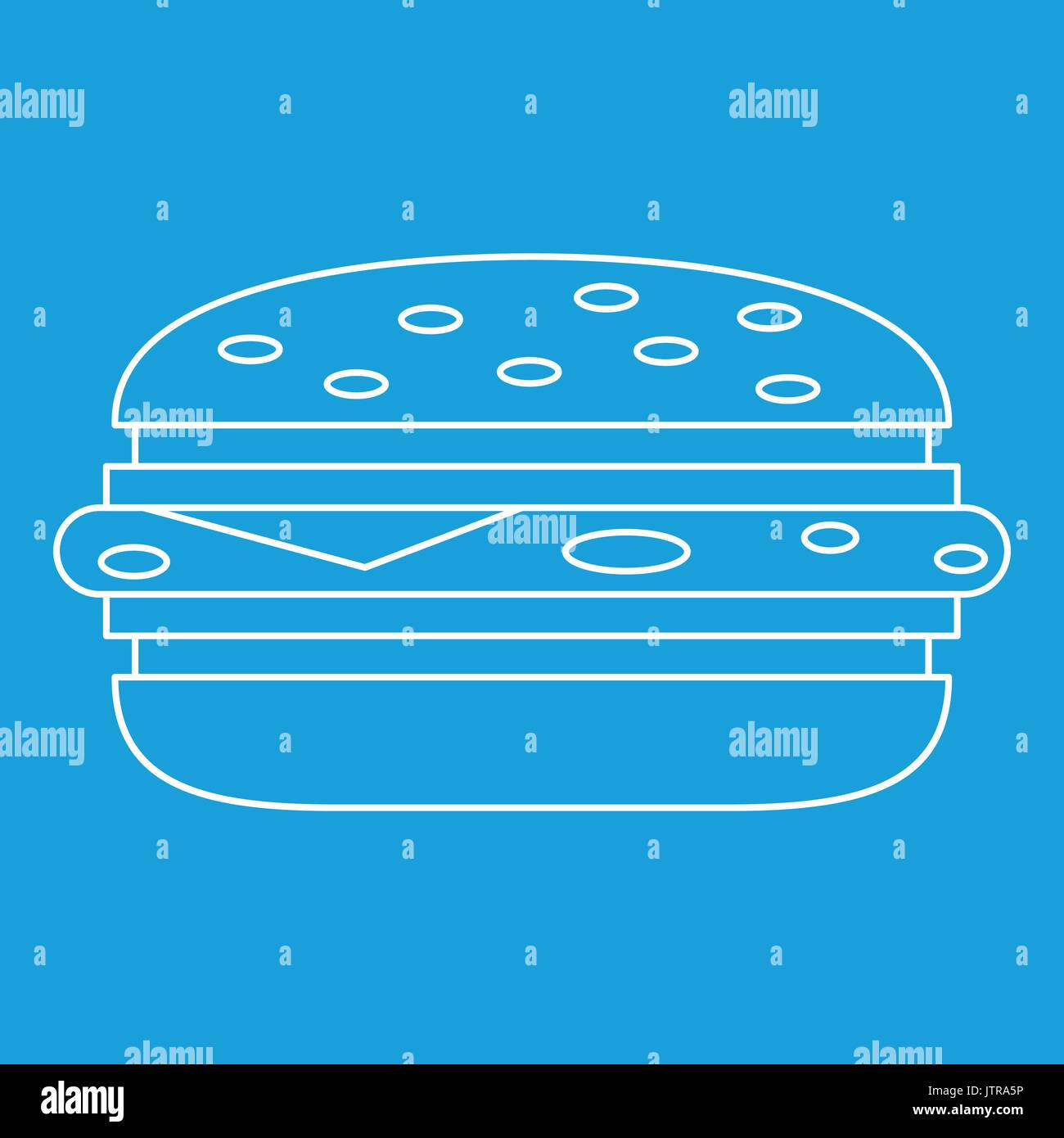 Burger icon outline Stock Vector Image & Art - Alamy