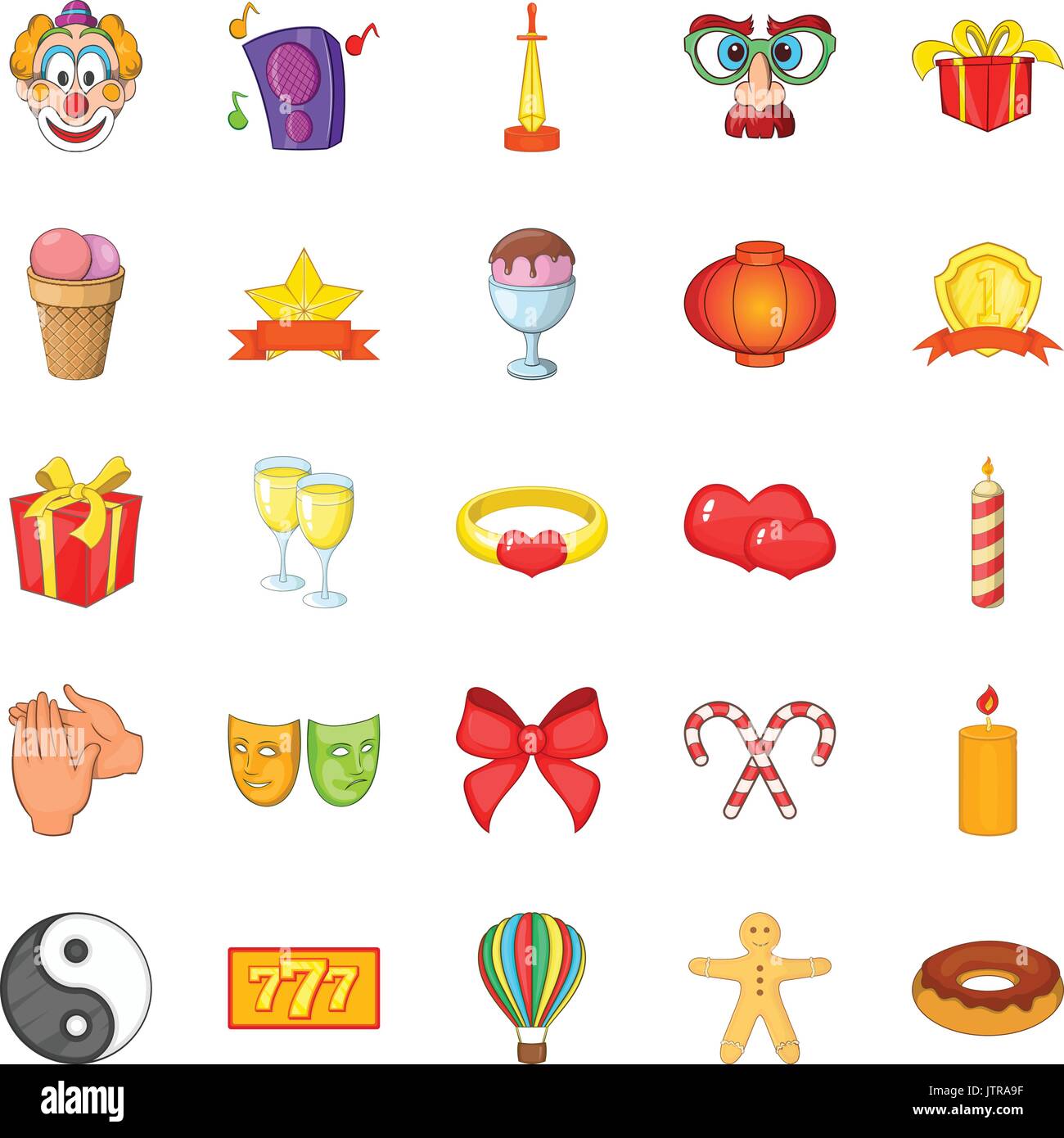 Admiration icons set, cartoon style Stock Vector Image & Art - Alamy