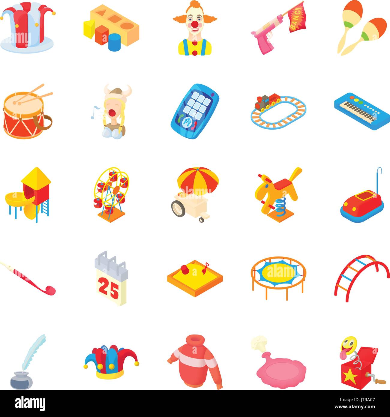 Pleasure icons set, cartoon style Stock Vector Image & Art - Alamy