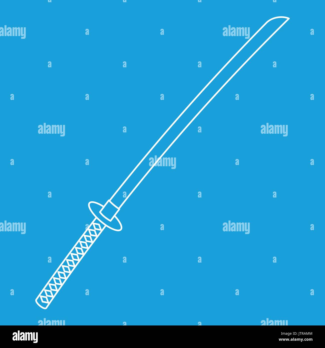 Japanese katana icon, outline style Stock Vector Image & Art - Alamy