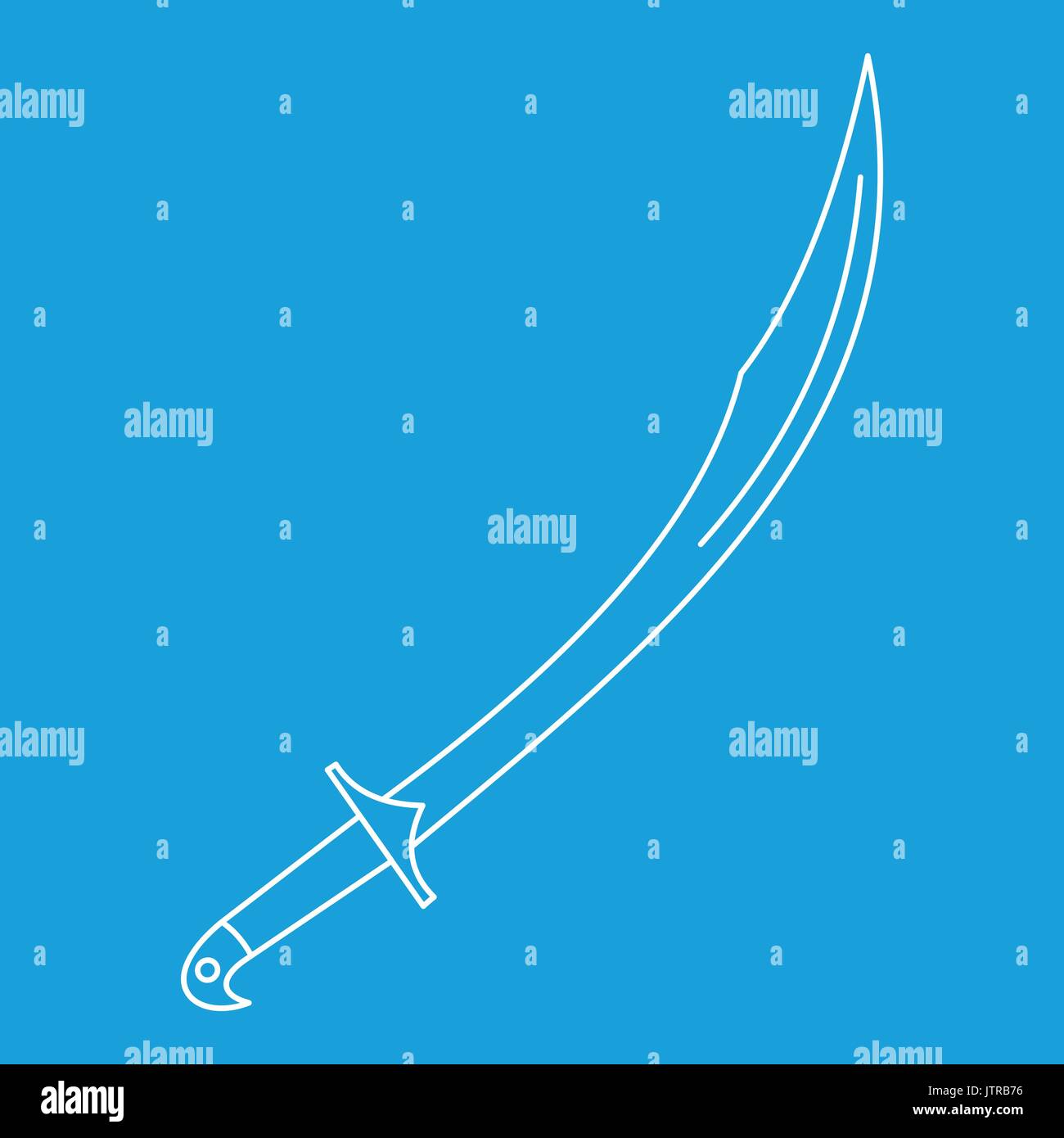 Cutlass icon, outline style Stock Vector Image & Art - Alamy