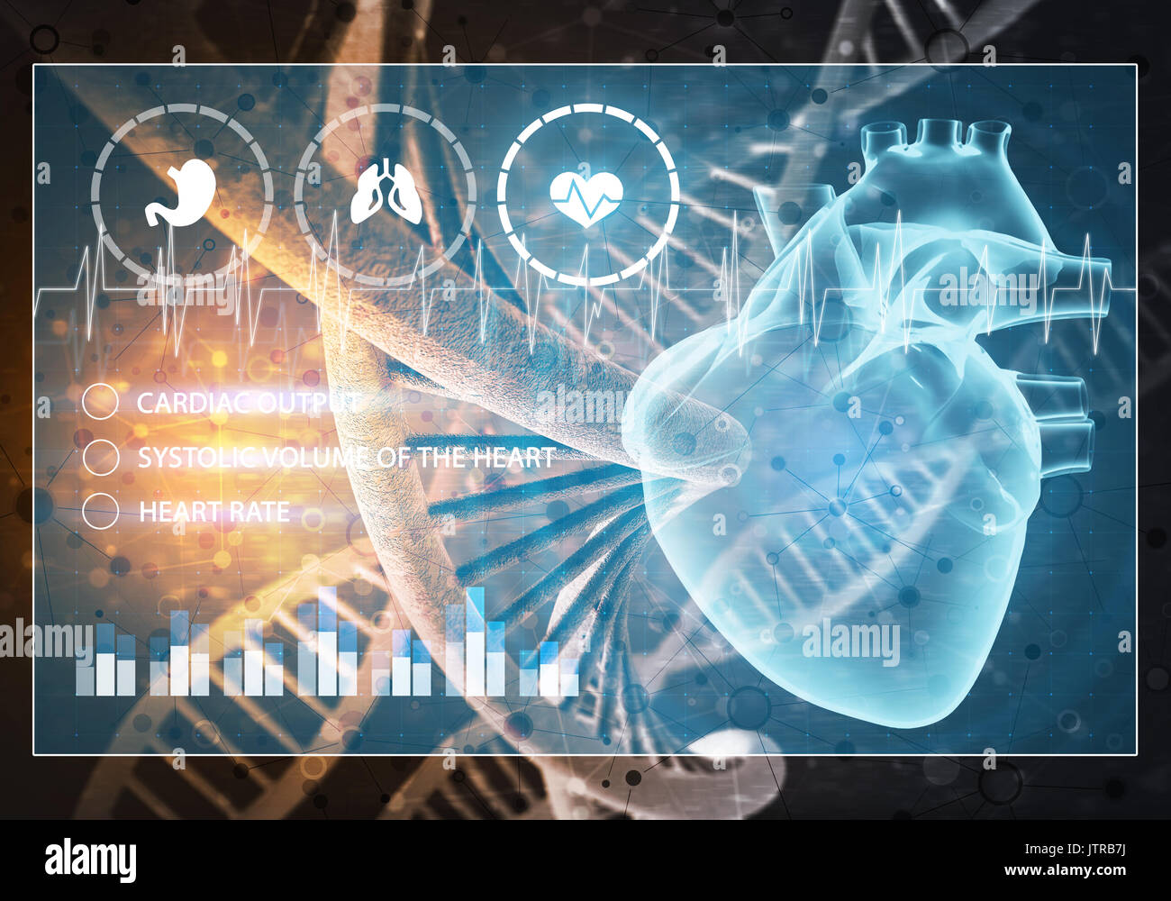 Medicine user interface Stock Photo - Alamy