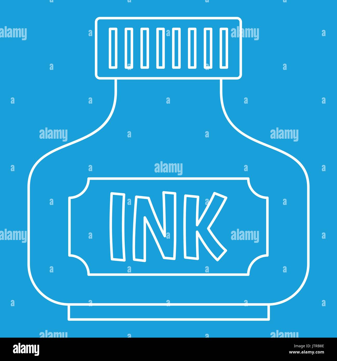 Black ink bottle icon outline Stock Vector Image & Art - Alamy
