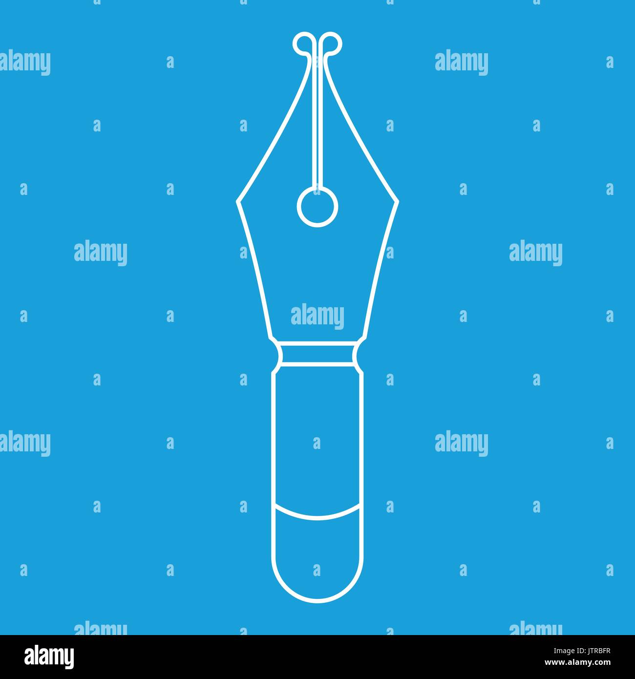 Fountain pen nib icon outline Stock Vector Image & Art - Alamy