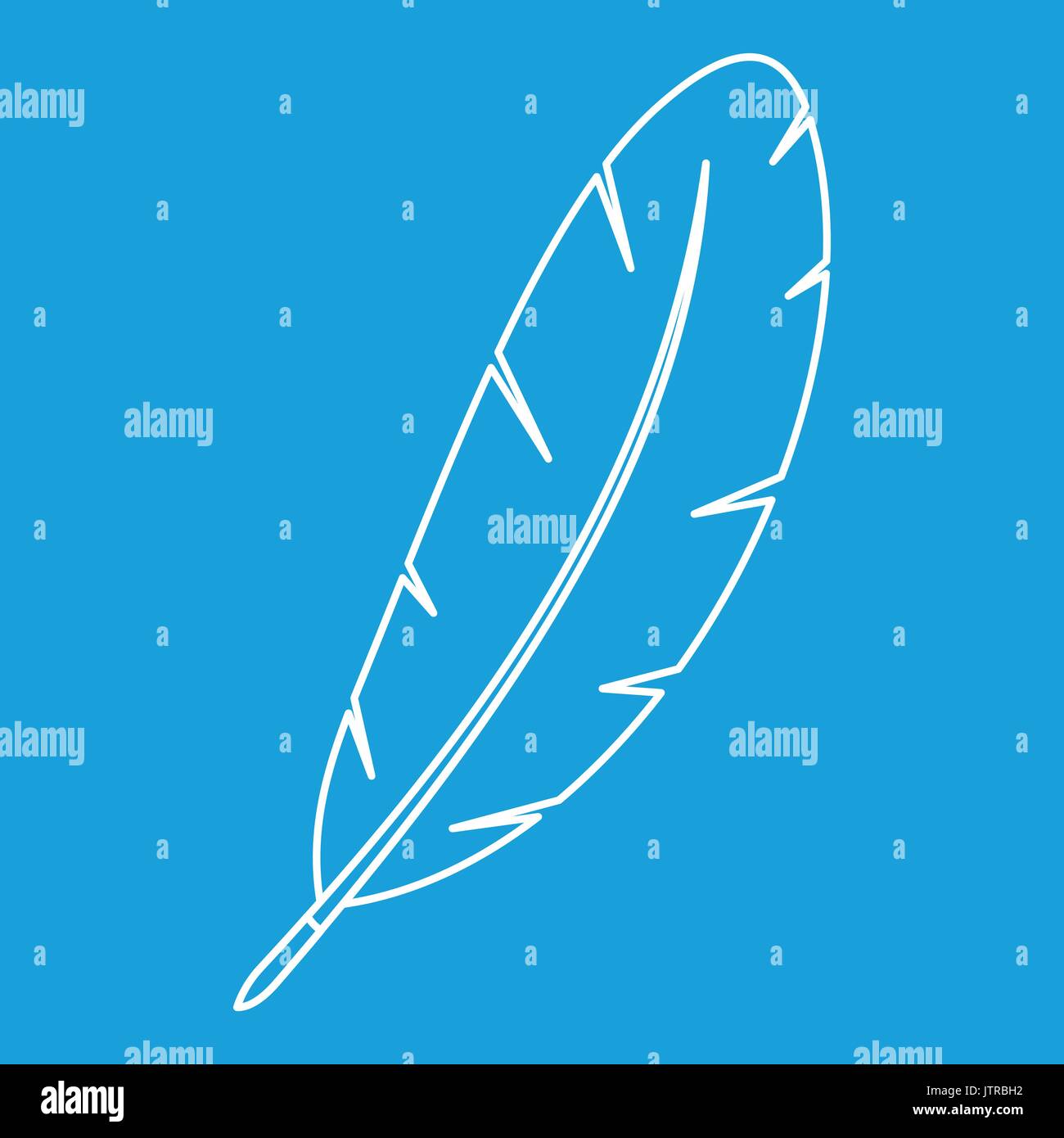 Feather pen icon outline Stock Vector Image & Art - Alamy