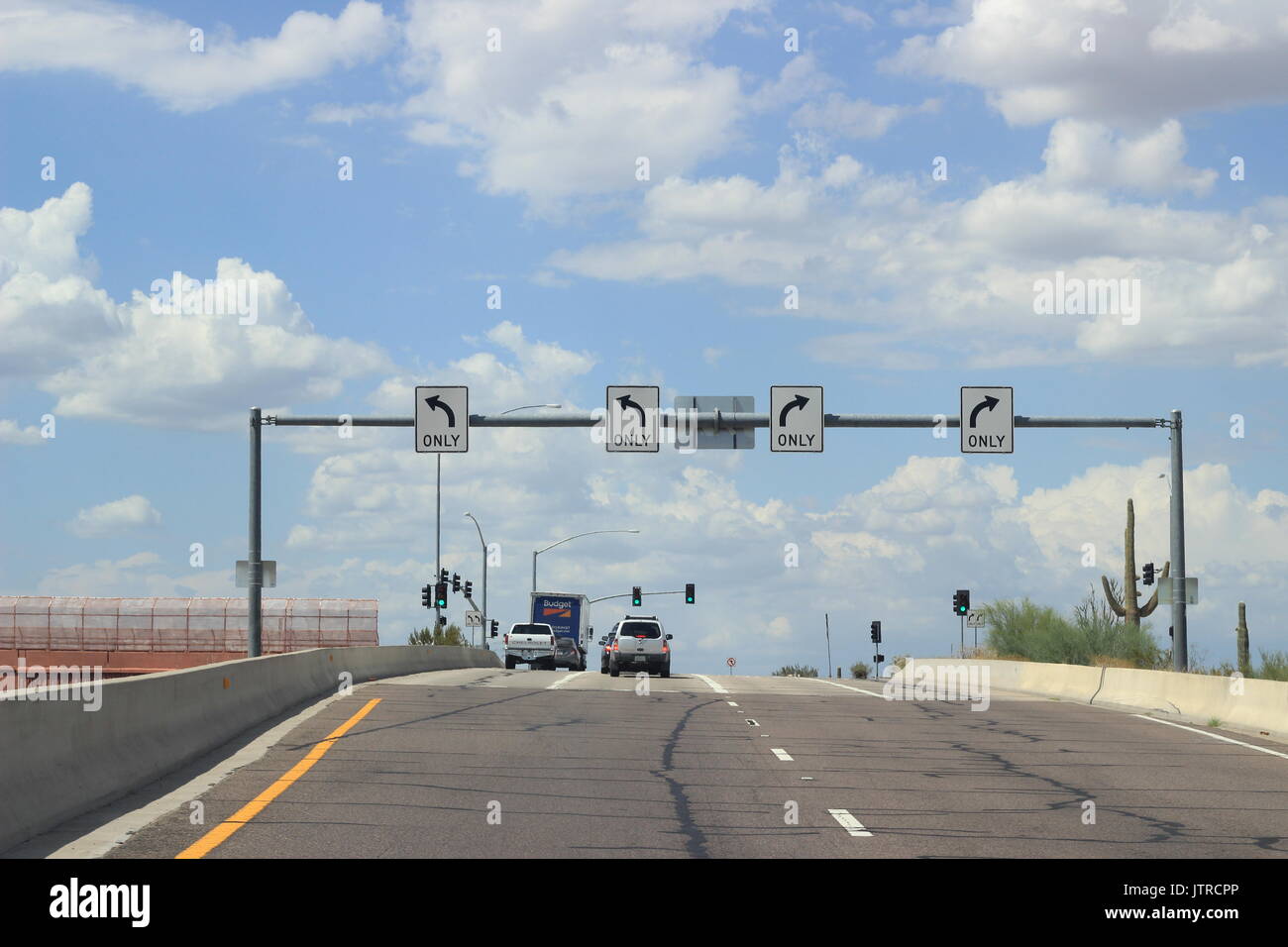 Electronic slow down road sign hi-res stock photography and images - Alamy