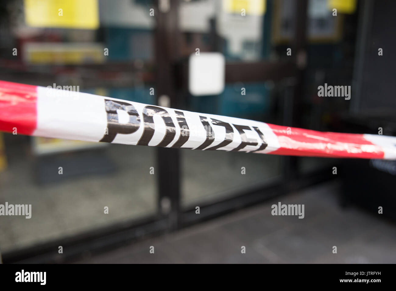 Police barrier hi-res stock photography and images - Alamy