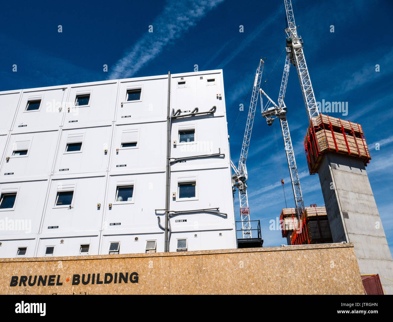 Brunel Building under construction, Paddington Waterside, London ...