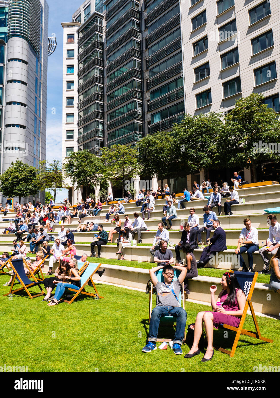 Sheldon Square Amphitheatre, Paddington Central, Paddington, City of ...
