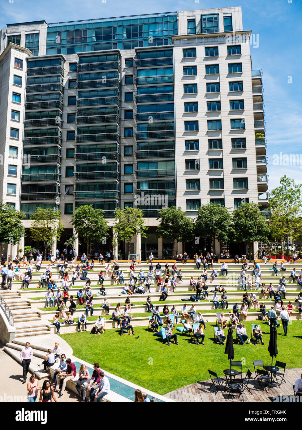 Sheldon Square Amphitheatre, Paddington Central, Paddington, City of ...