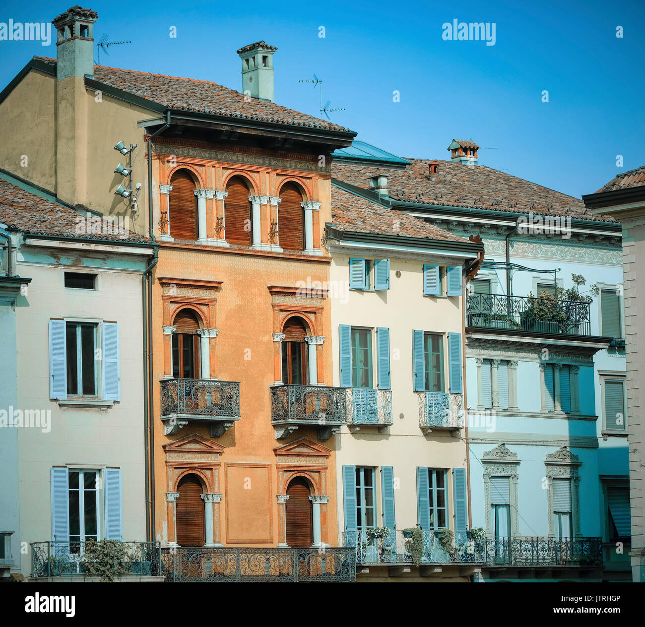Lodi (Lombardy, Italy): the historic cathedral square (piazza del Duomo ...
