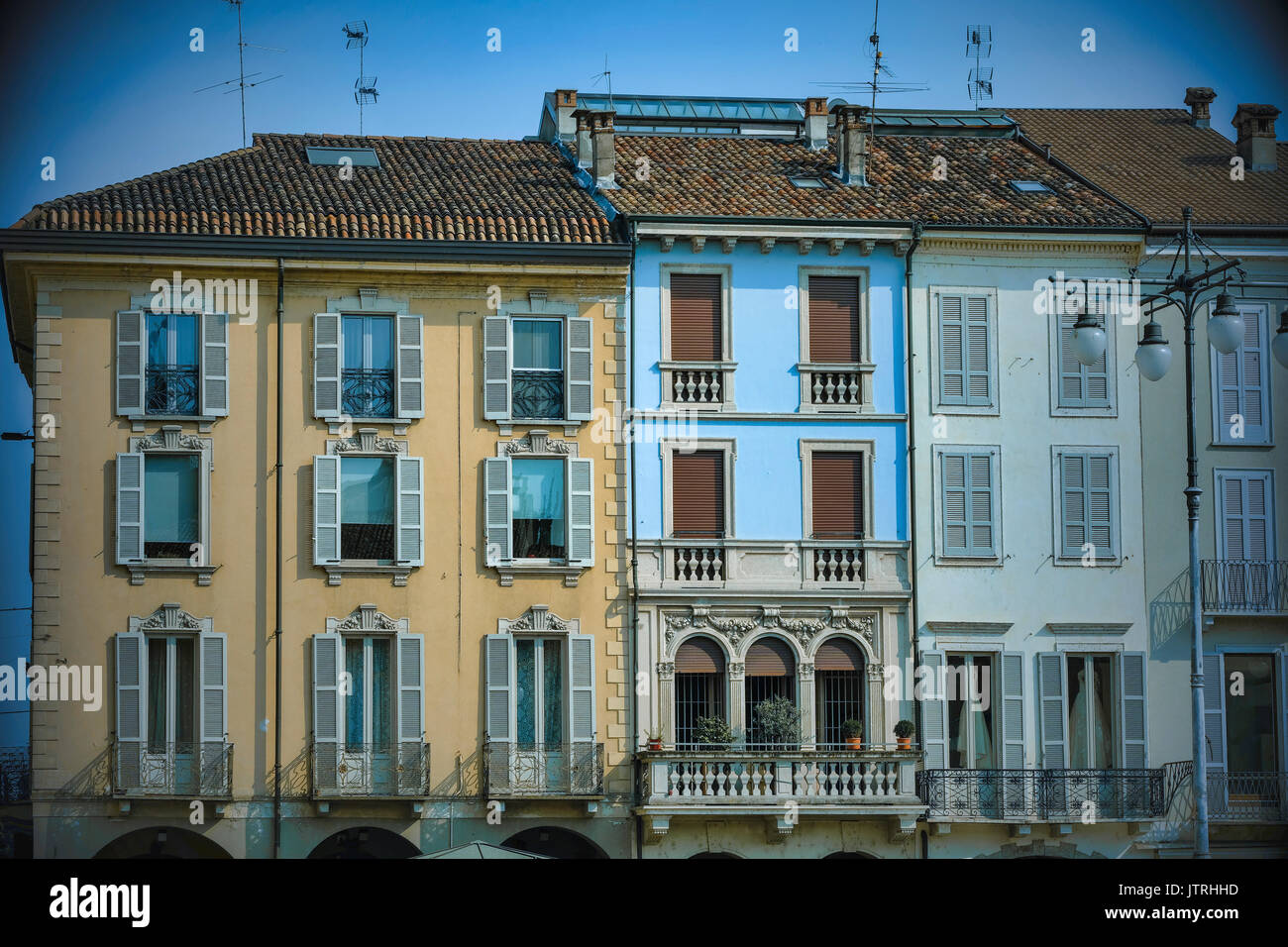Lodi (Lombardy, Italy): the historic cathedral square (piazza del Duomo ...