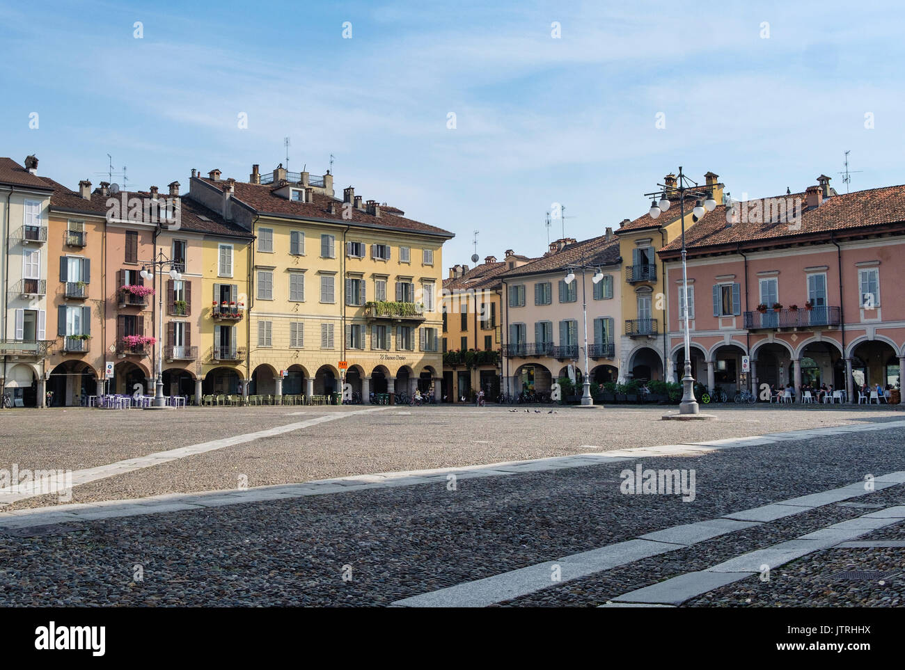 Lodi (Lombardy, Italy): the historic cathedral square (piazza del Duomo ...
