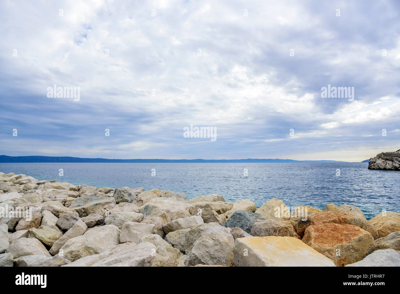 Stone pier ocean sunset background hi-res stock photography and images ...