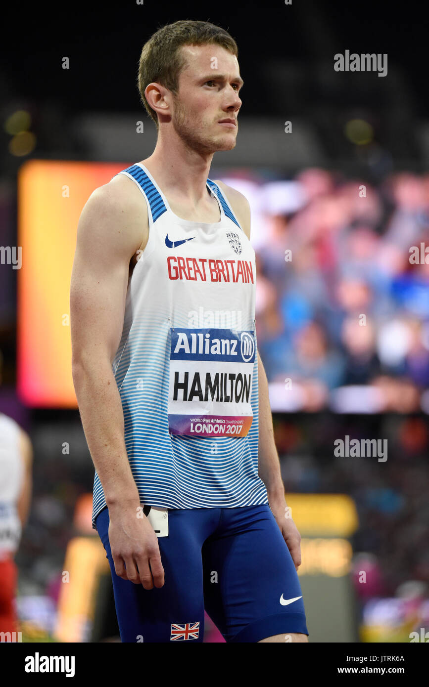 James Hamilton competing in the T20 800m final in the World Para ...