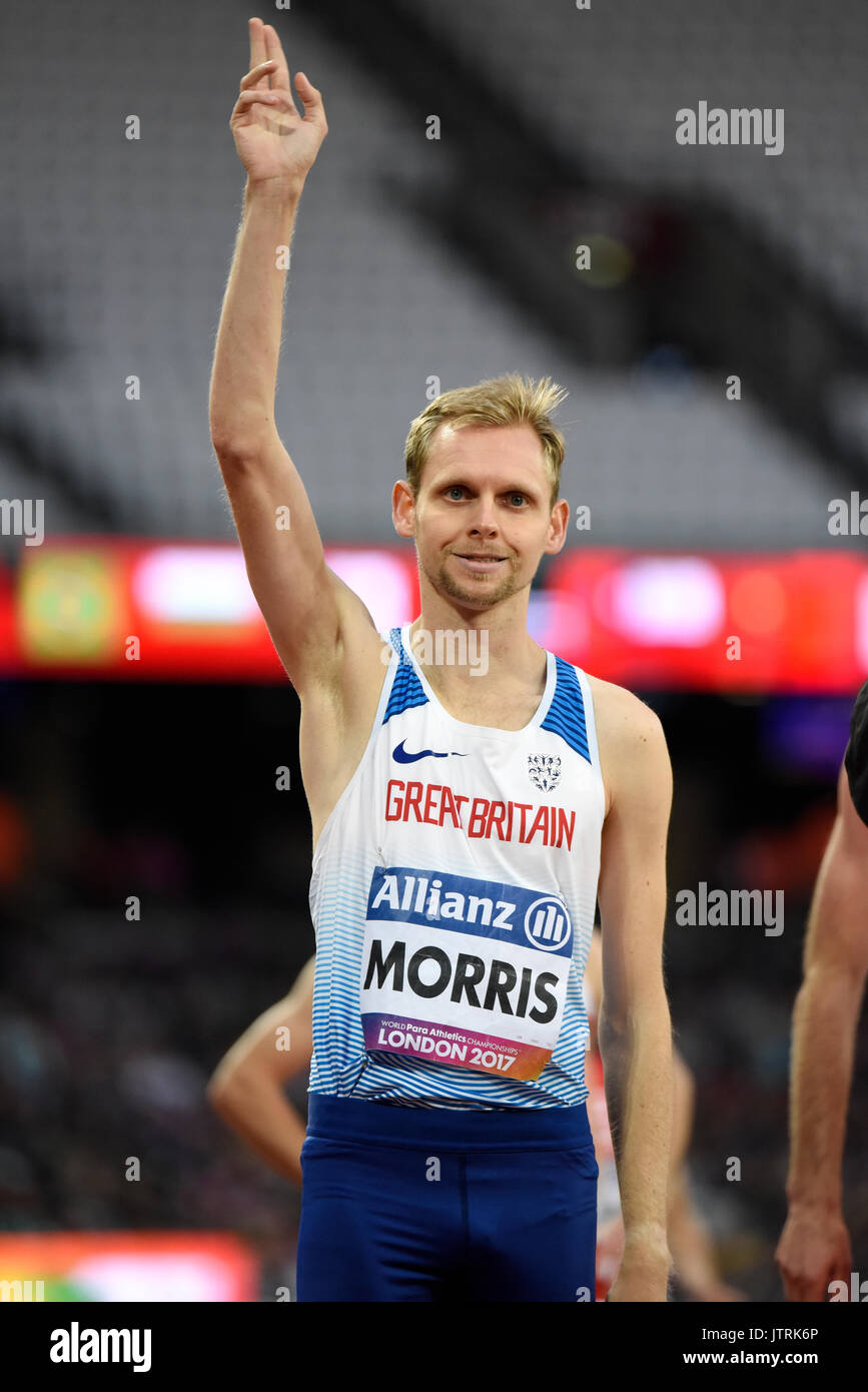 Steve Morris competing in the T20 800m final in the World Para ...
