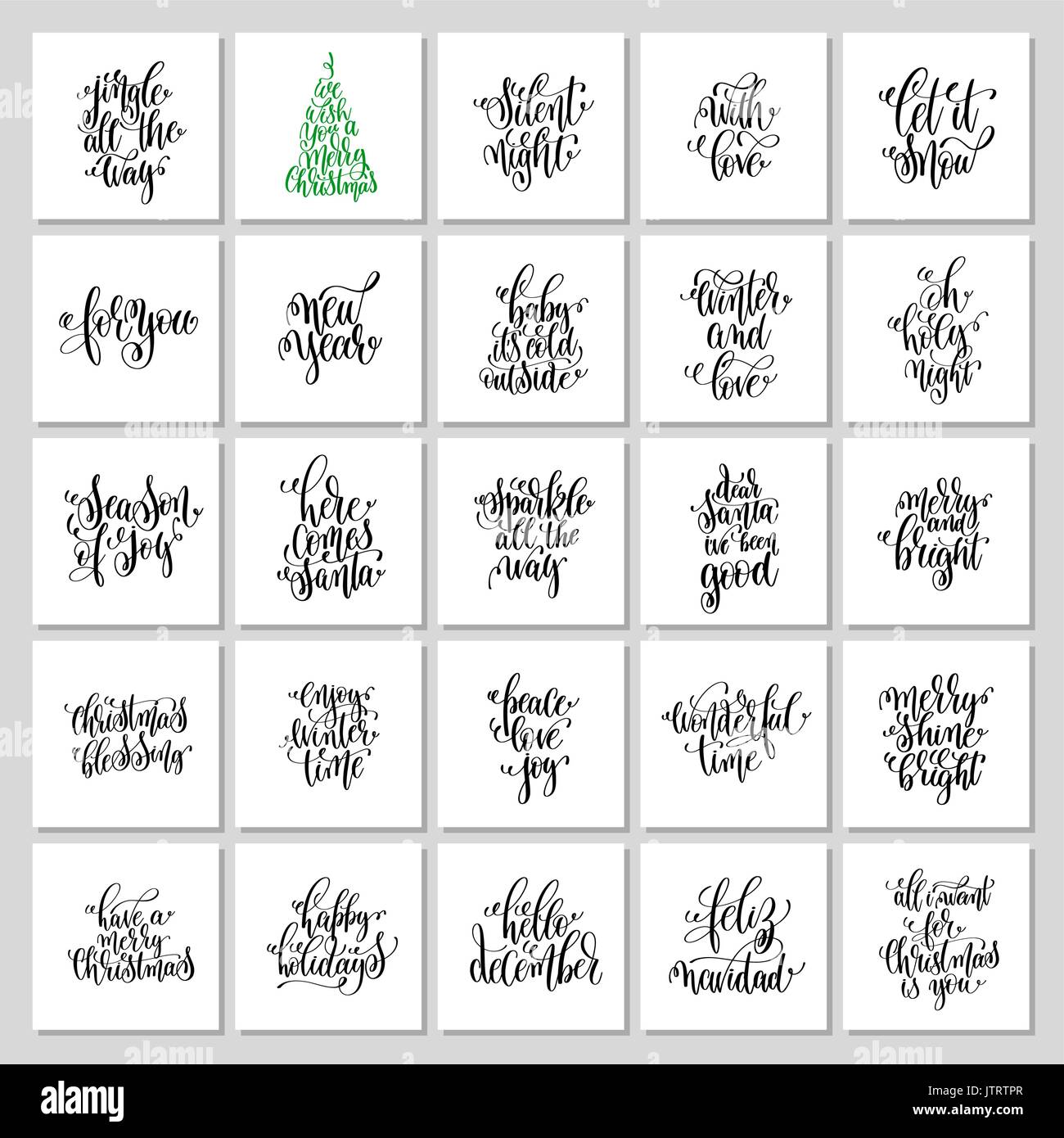 Christmas quotes Stock Vector Images - Alamy
