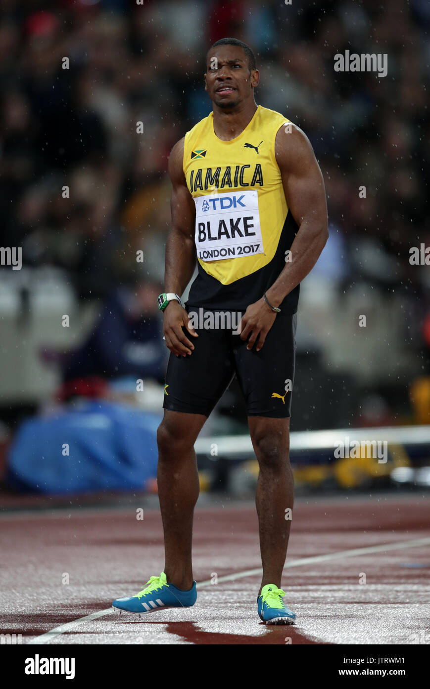 Jamaica's Yohan Blake after the men's 200m semi-final during day six of ...