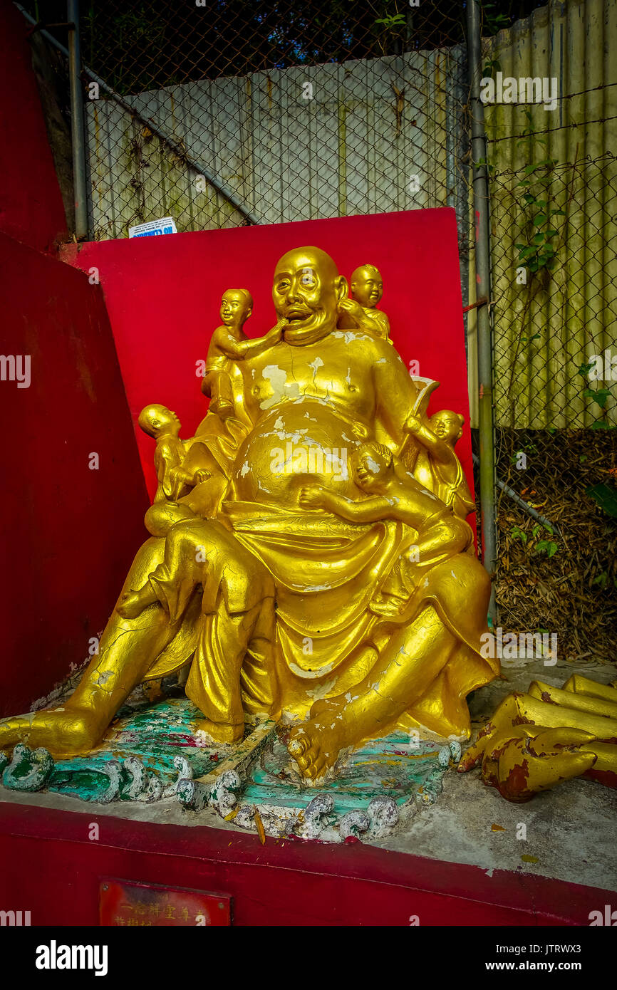 Statues at Ten Thousand Buddhas Monastery in Sha Tin, Hong Kong, China ...