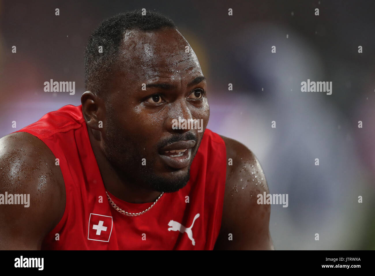 Switzerland's Alex Wilson in the Men's 200m heat two during day six of ...