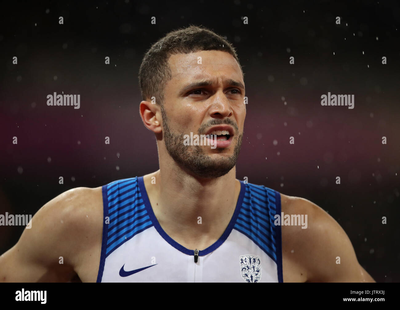 Great Britain's Daniel Talbot in the Men's 200m heat three during day ...