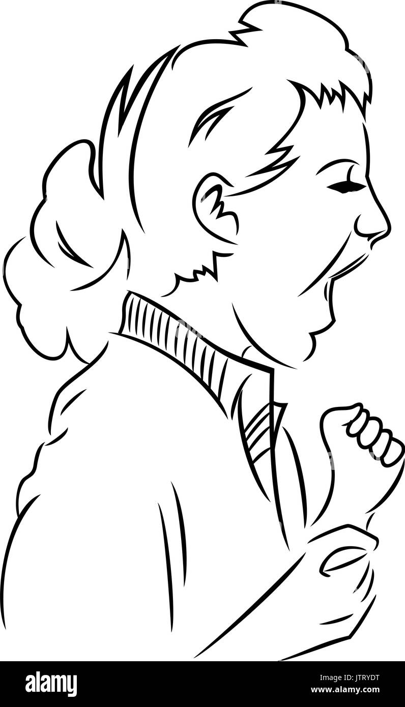 Cartoon woman angry hi-res stock photography and images - Alamy