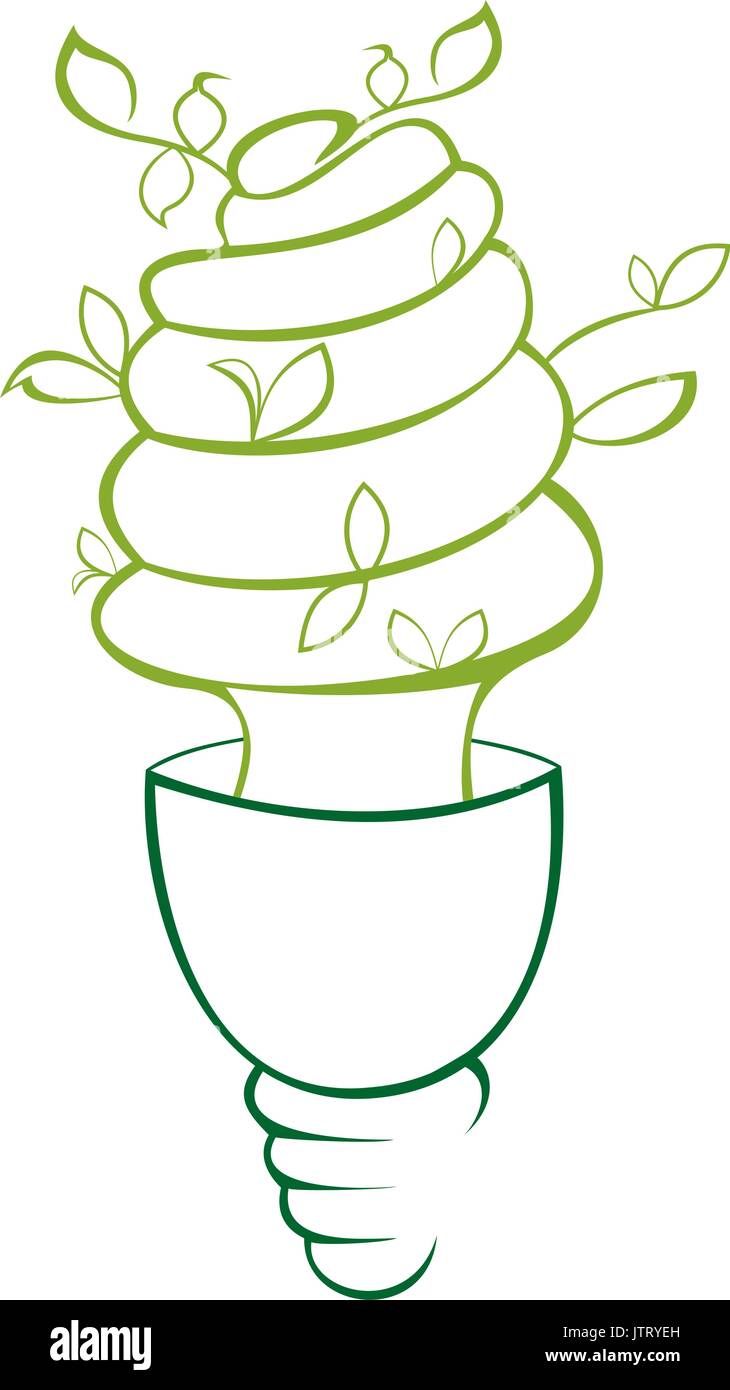 Energy saving green light Stock Vector Images - Alamy