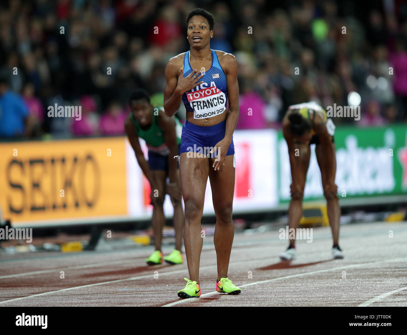 USA's Phyllis Francis wins Gold in the Women's 400m Final during day ...