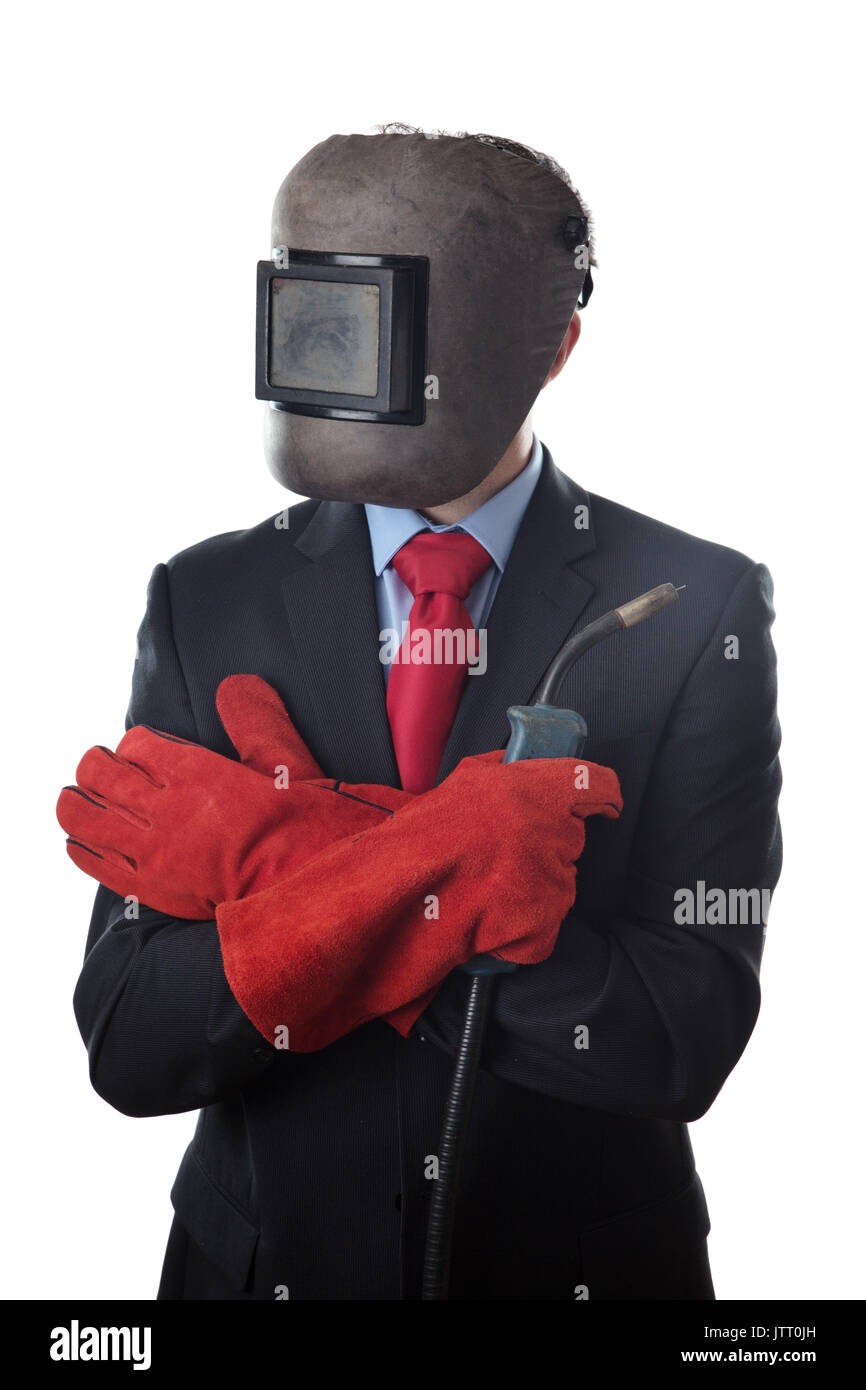 Portrait welder wearing protective welding hi-res stock photography and ...