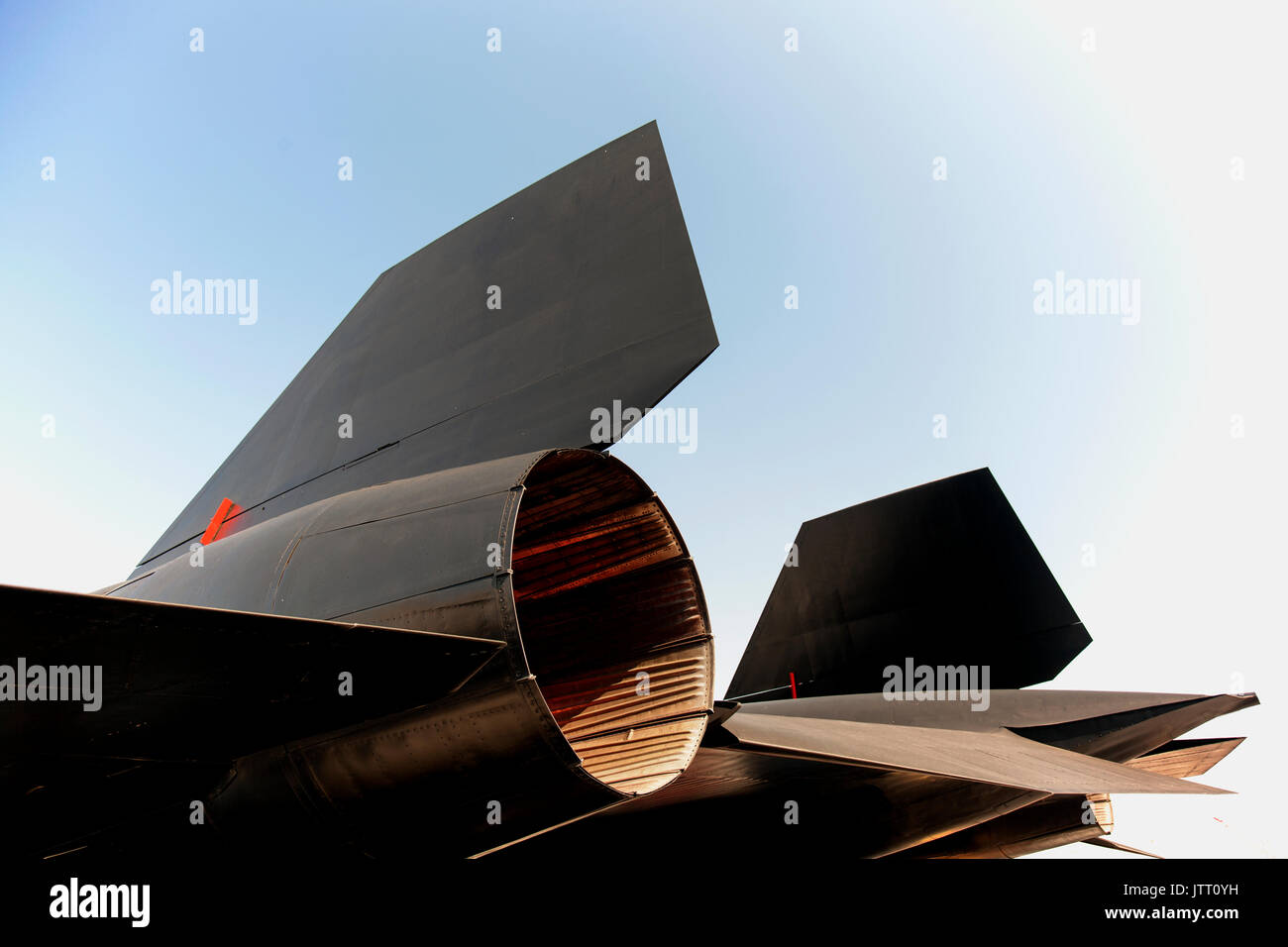 Close up shot of a black jet fighter plane Stock Photo - Alamy