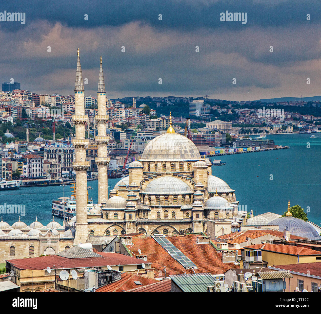 Mosque Turkey The New Mosque At Night, Istanbul, Turkey · Free Stock