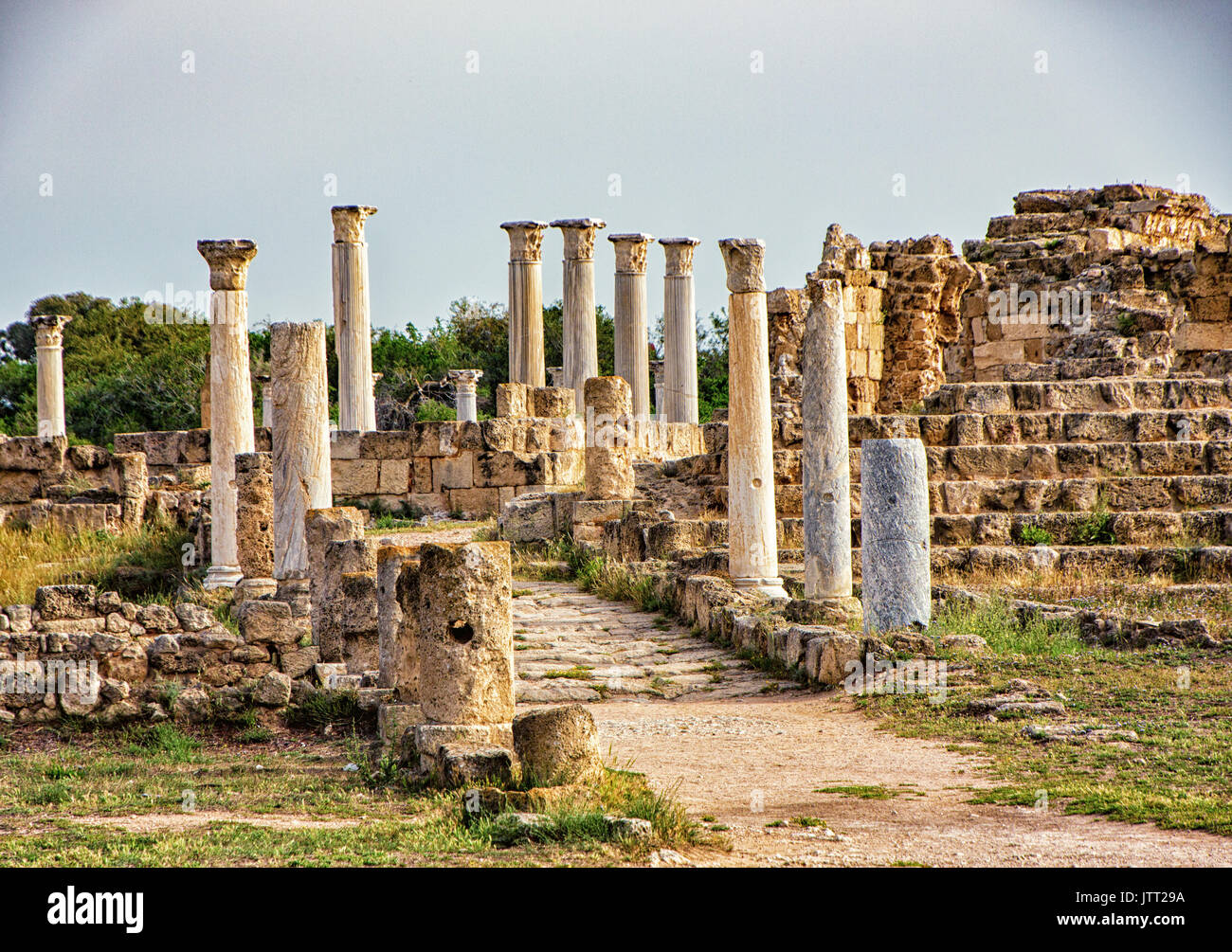Famagusta ruins in Salamis, Northern Cyprus Stock Photo - Alamy