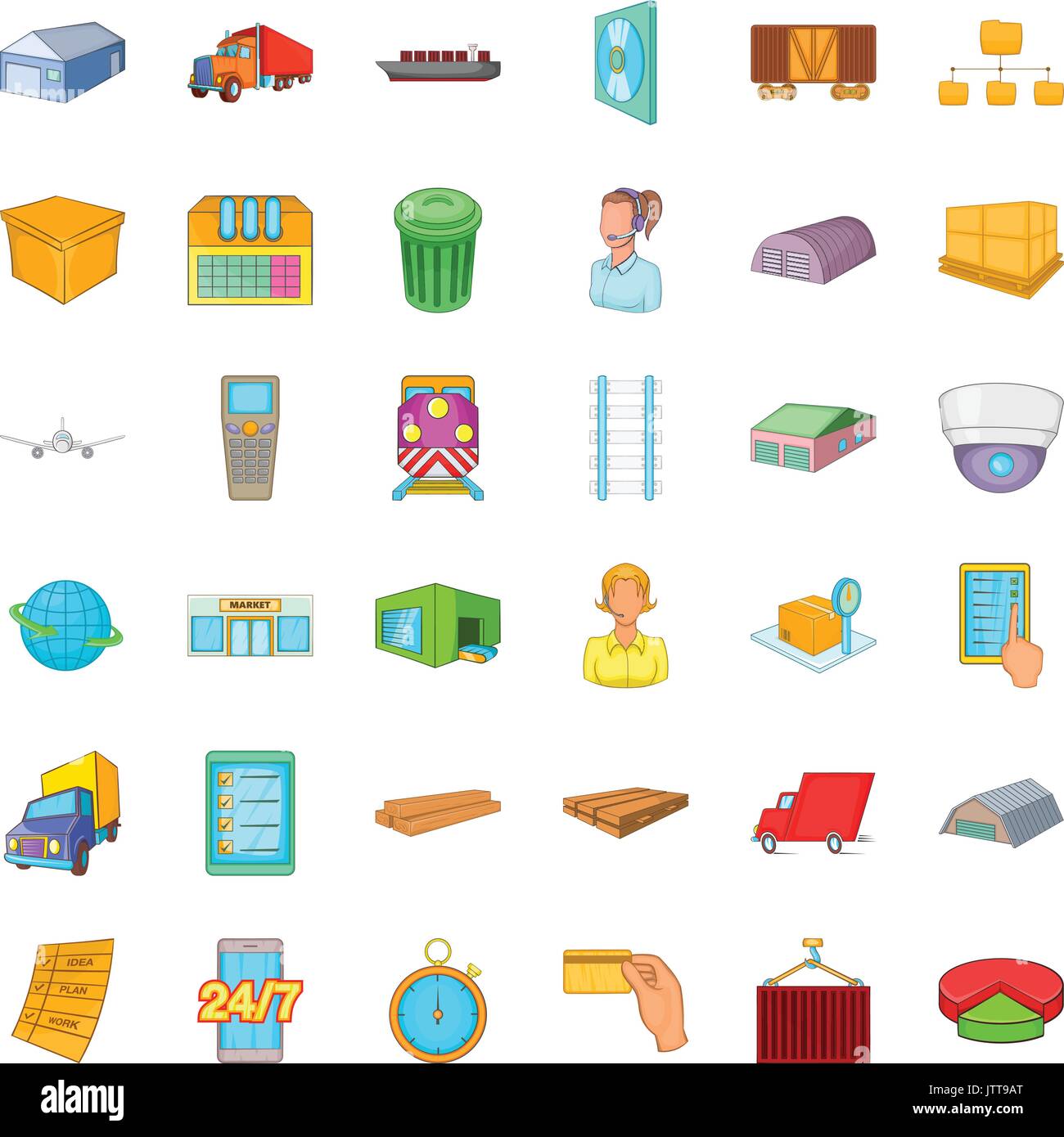 Store icons set, cartoon style Stock Vector Image & Art - Alamy