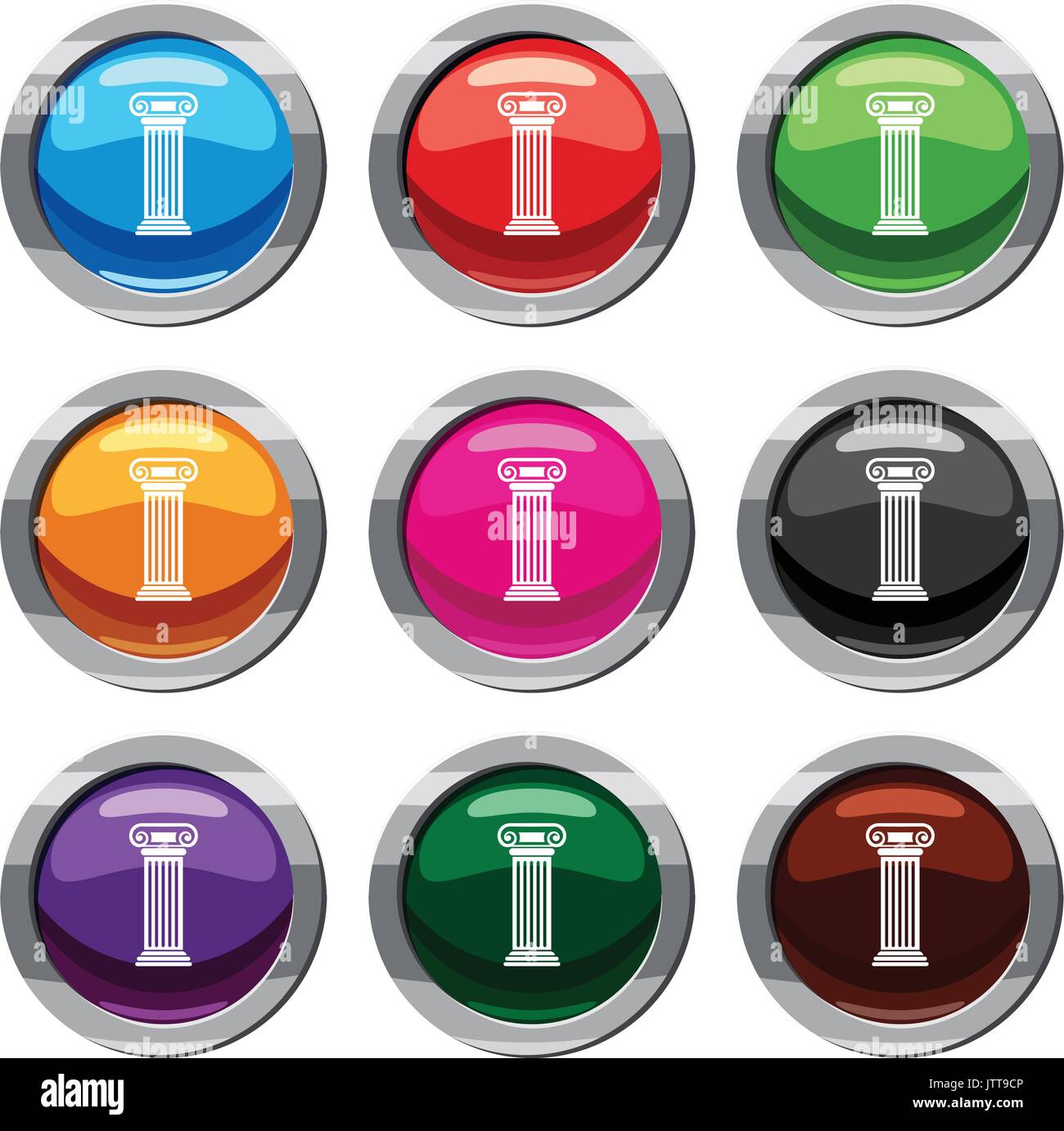 Roman column set 9 collection Stock Vector Image & Art - Alamy