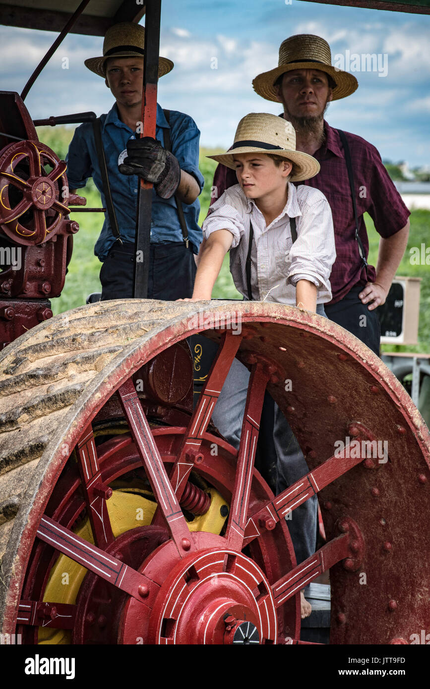 Harvest, thresher days, displays and recreation of antique farming ...
