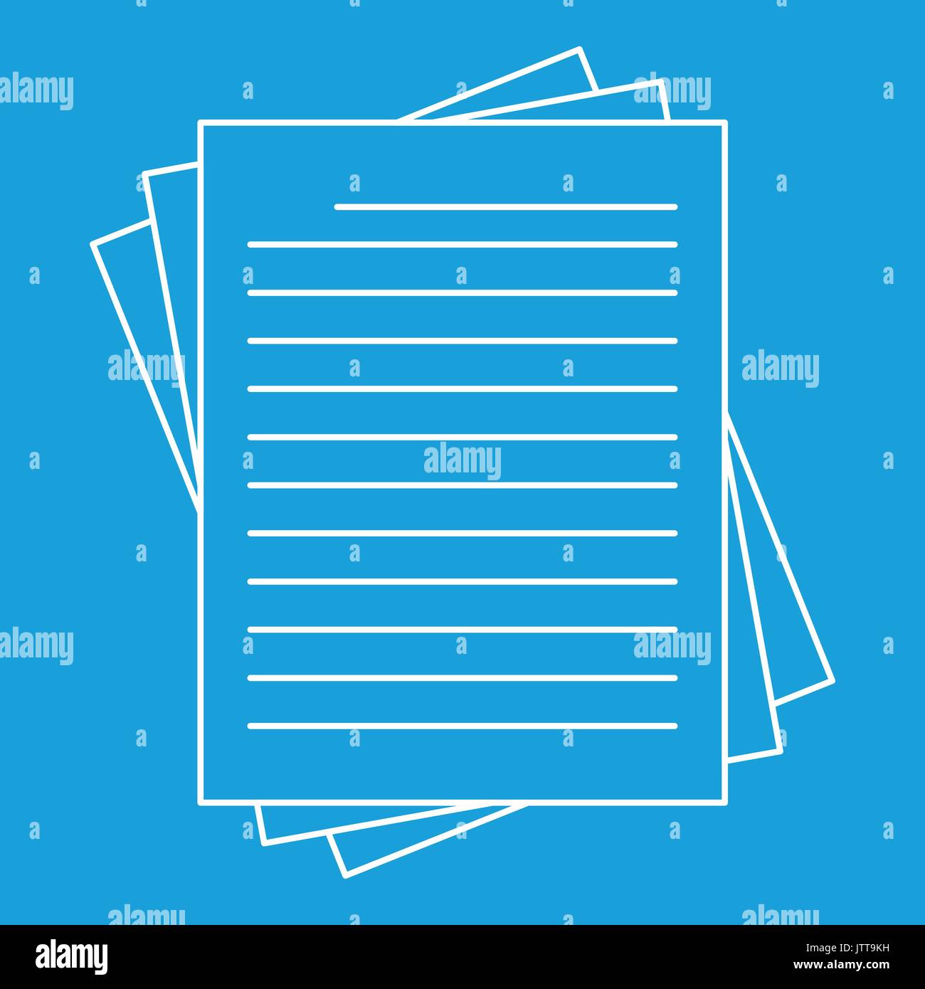 Vintage lined papers icon outline Stock Vector Image & Art - Alamy