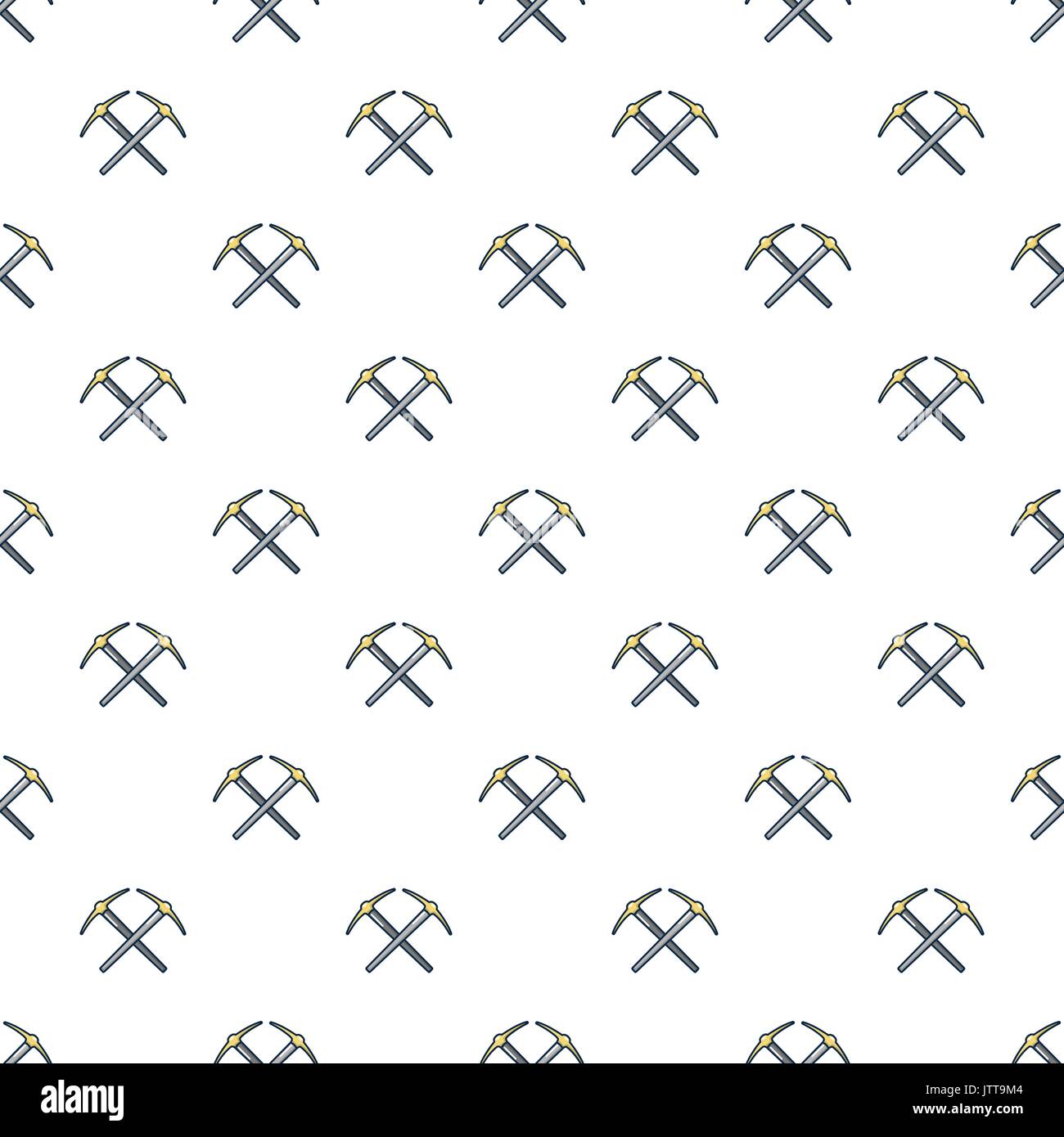 Pick axe tool pattern seamless Stock Vector Image & Art - Alamy