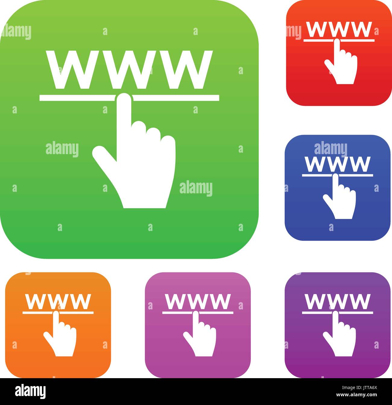 White hand cursor green screen Stock Vector Images - Alamy
