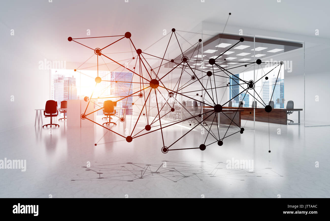 Networking and wireless connection as concept for effective modern ...