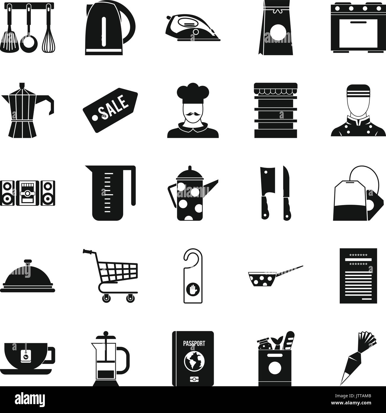 Metal pot stove plate Stock Vector Images - Alamy