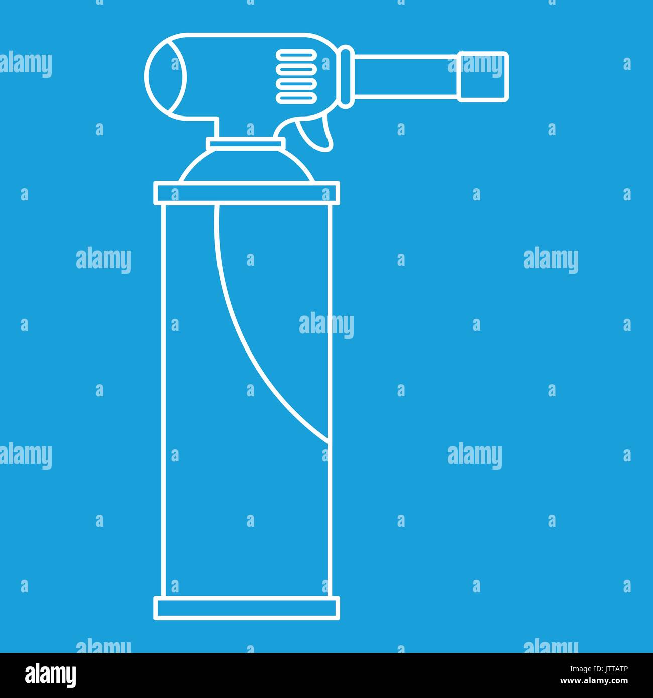 Gas cylinder icon thin Stock Vector Images - Alamy