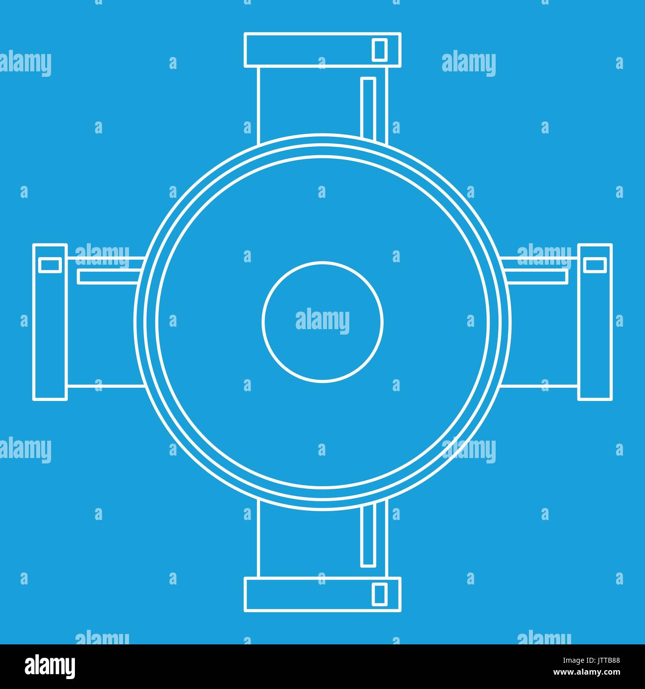 Connection pipes icon, outline style Stock Vector Image & Art - Alamy
