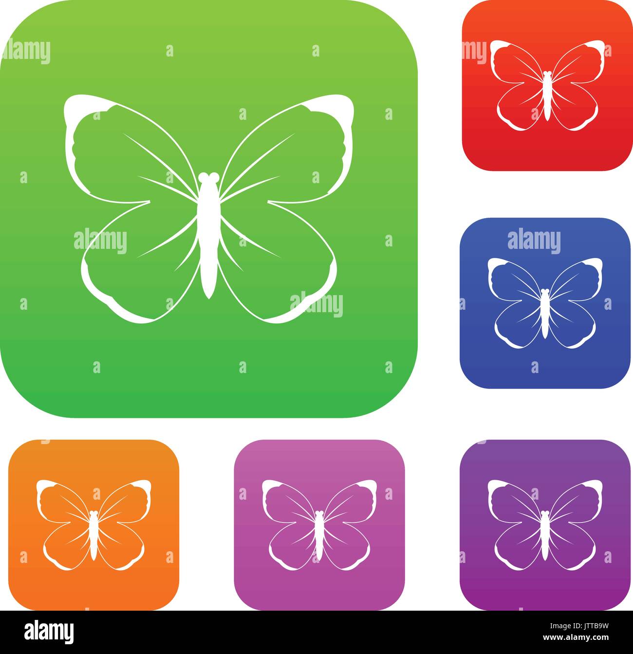 Butterfly set collection Stock Vector Image & Art - Alamy