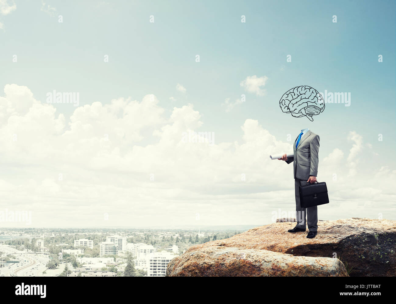 Man of great mind Stock Photo - Alamy